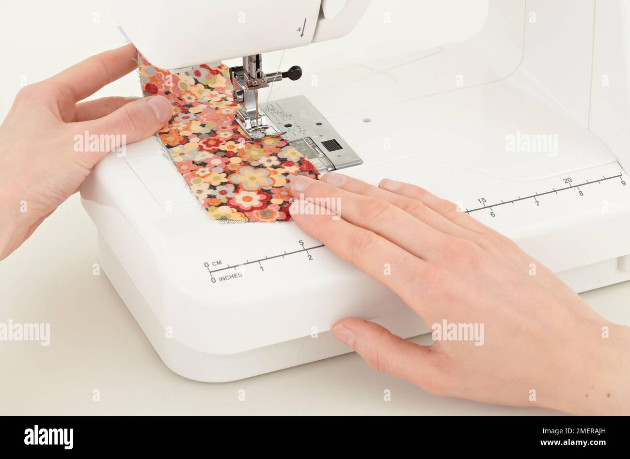 Making booties, sew the main fabric and lining fabric soles right side ...