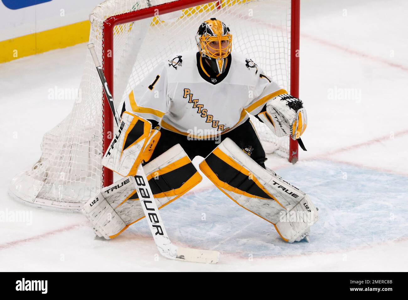 Pittsburgh Penguins goaltender Casey DeSmith during the second period ...