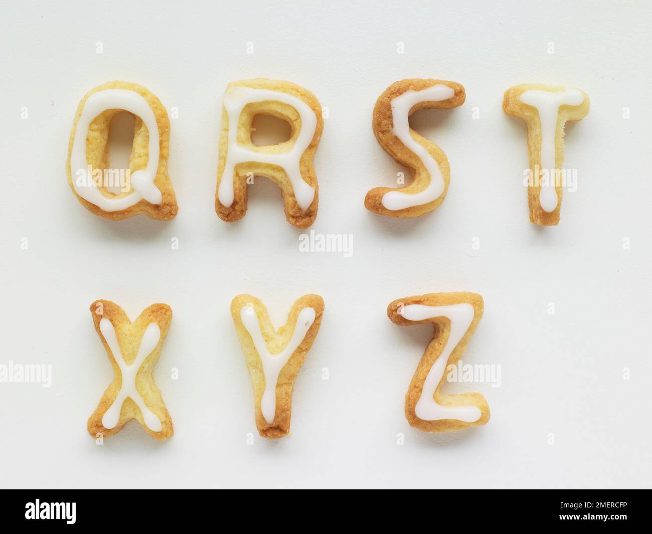 Letter shaped biscuits or alphabet biscuits Stock Photo - Alamy