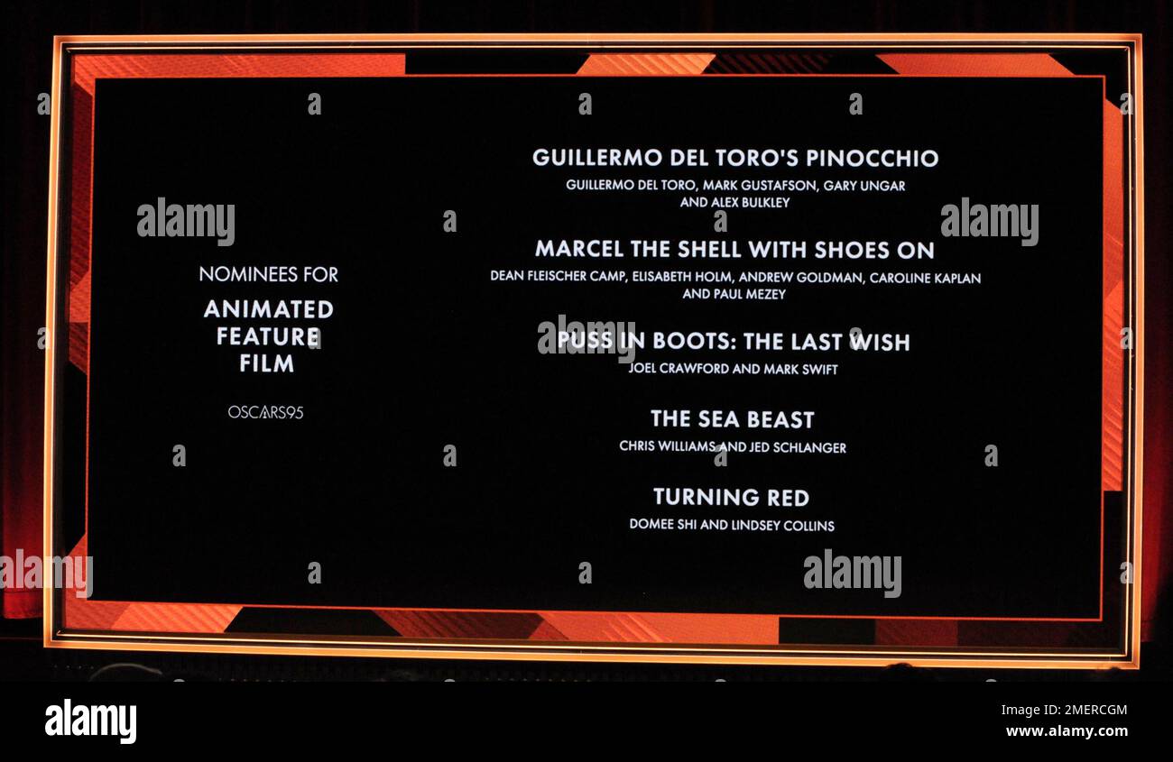 Oscar nomination announcement screen hi-res stock photography and ...