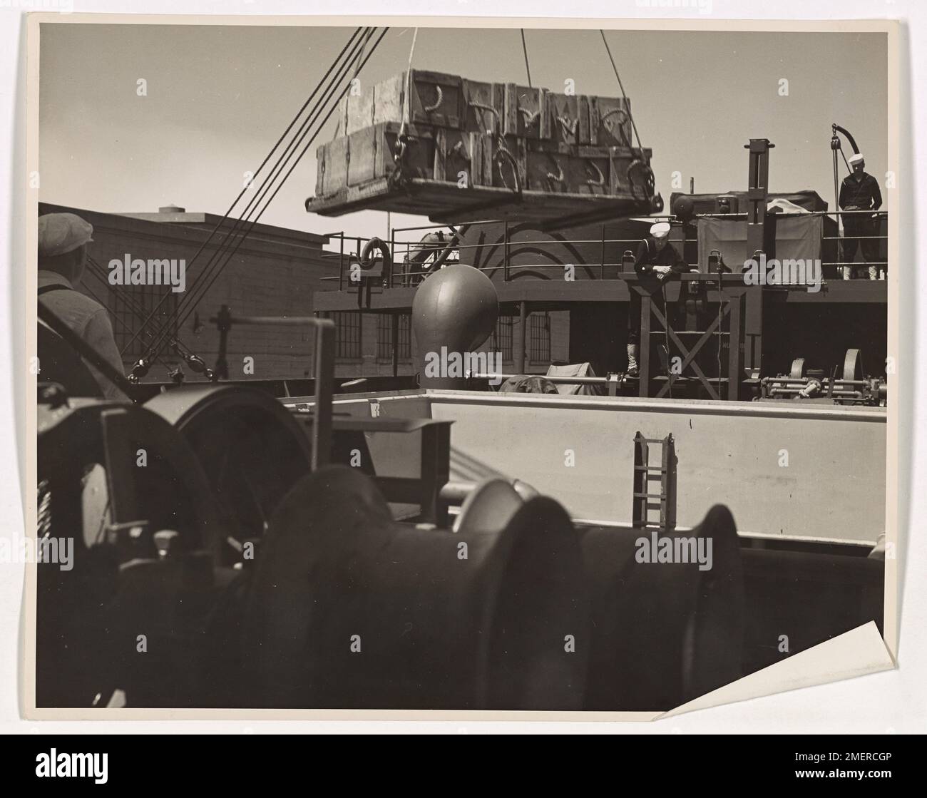 This photograph is related to port security, showing operational ...