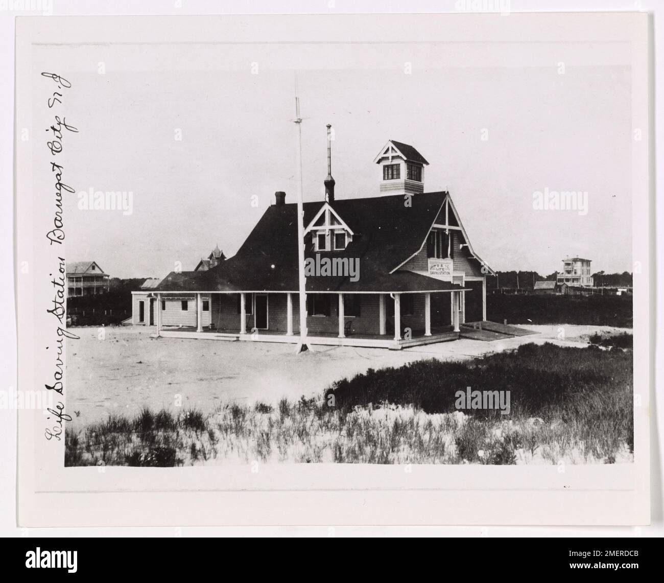 A postcard from September 28, 1916, showing Life Saving Station No. 13 ...