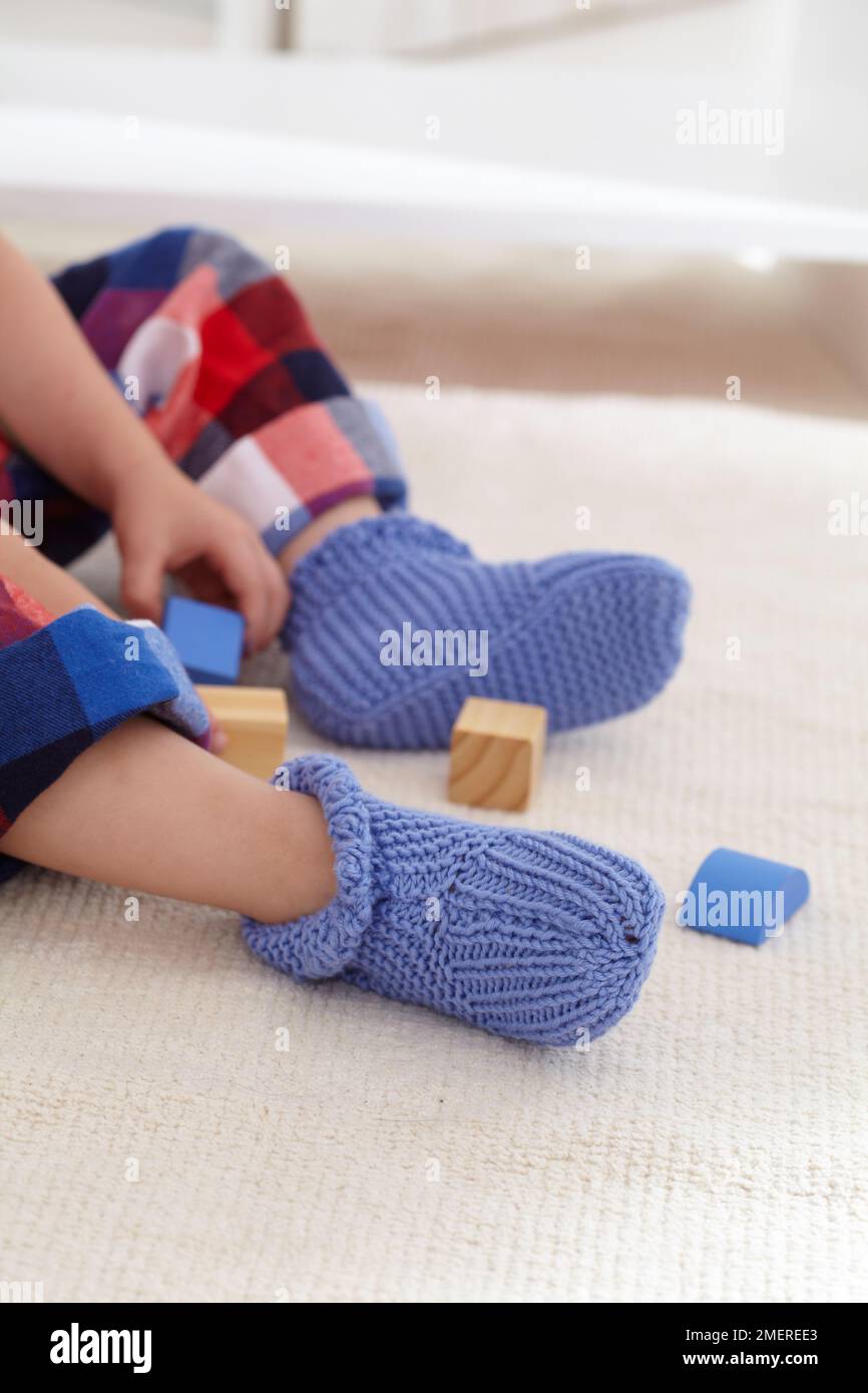 Knitted slippers hi-res stock photography and images - Alamy