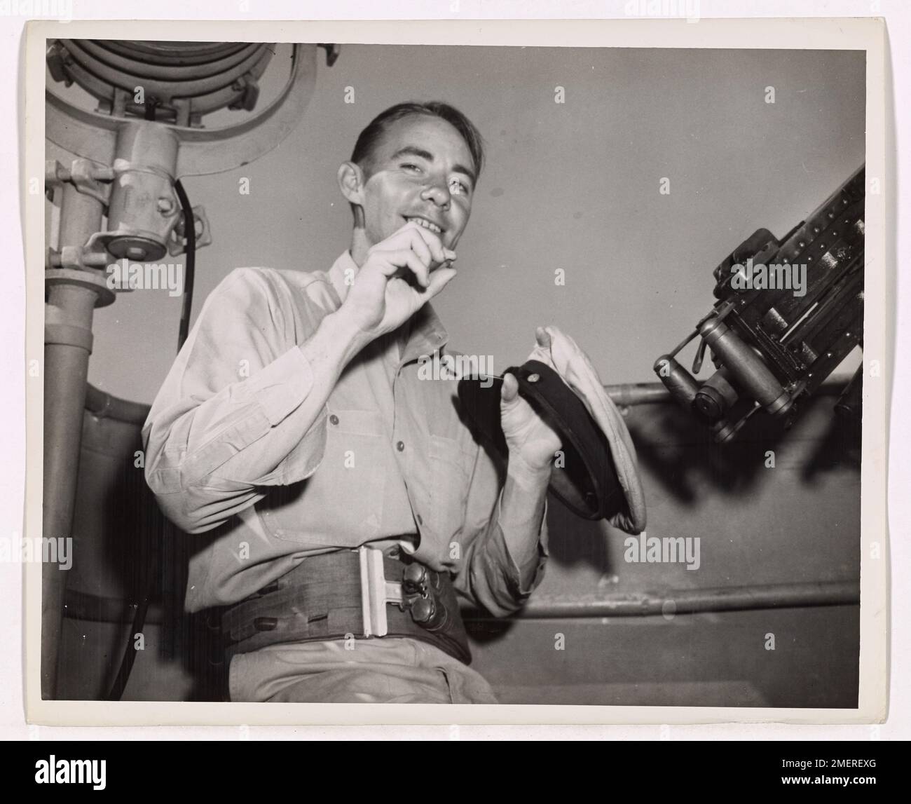 Coast Guardsman Has a Close Shave. Coast Guardsman Joseph Edwards ...