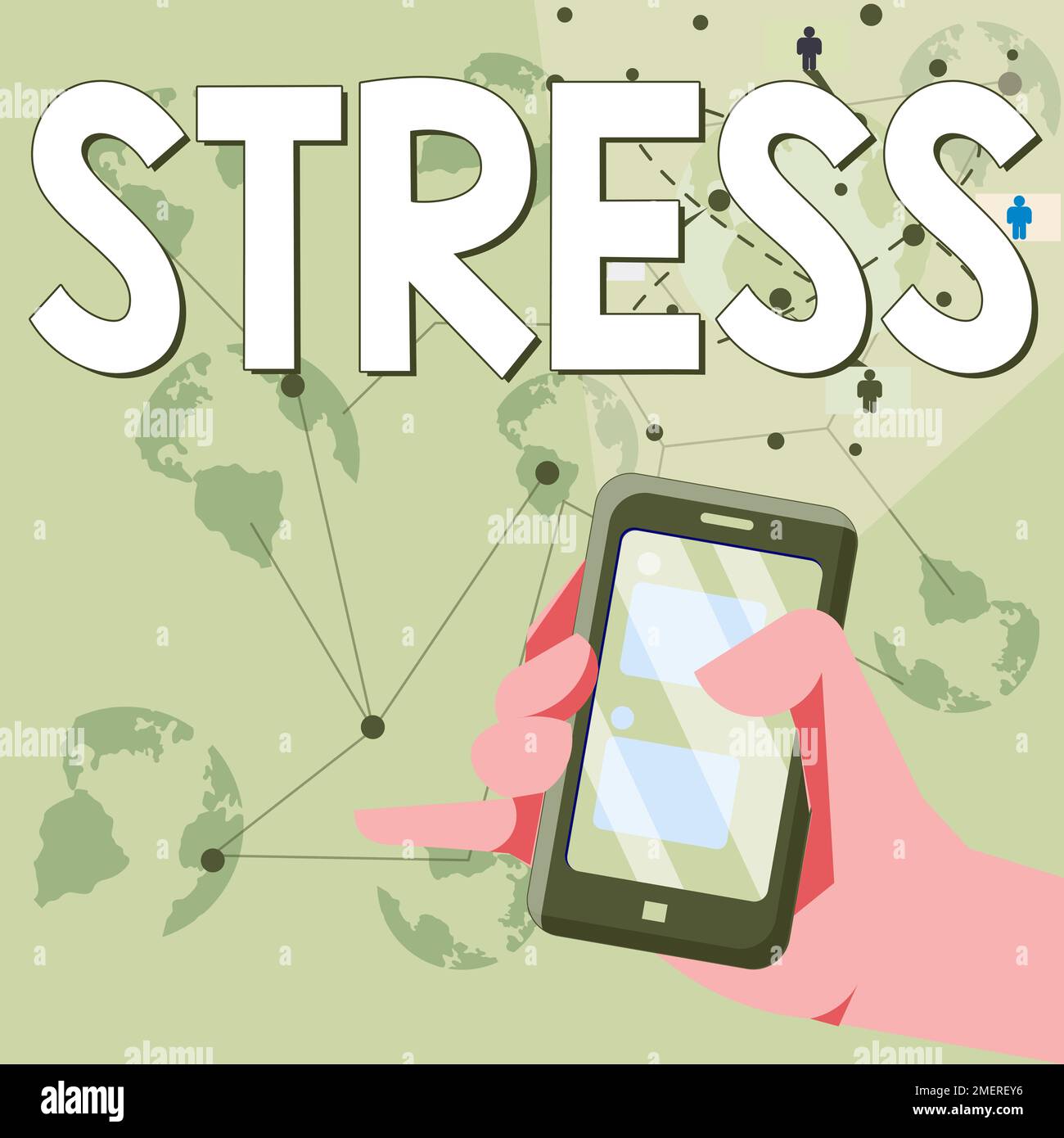 Text sign showing Stress. Internet Concept a physical chemical or ...
