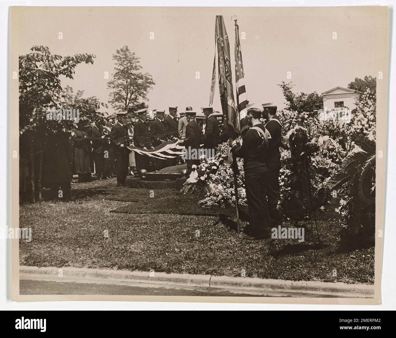 The funeral of Rear Admiral F. C. Billard, U.S. Coast Guard, takes ...