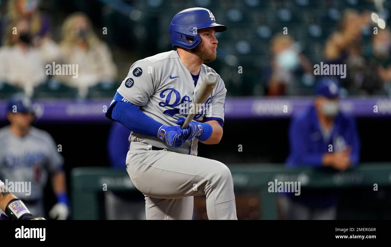 Los Angeles Dodgers first baseman Max Muncy (13) in the third inning of ...