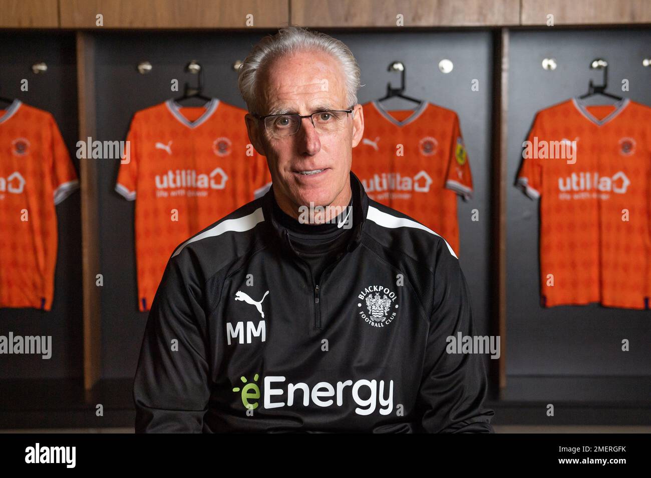 Official unveiling of Mick McCarthy as head coach of Blackpool at ...
