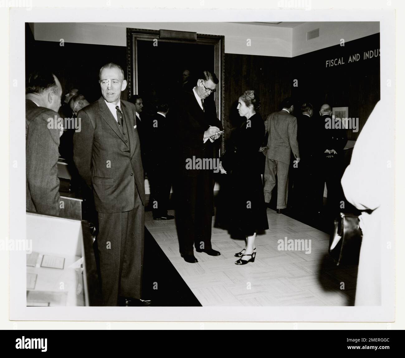 A crowd gathers at an exhibit dedicated to the portrait of Alexander ...