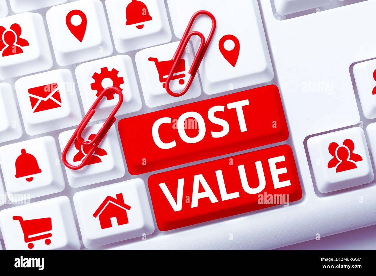 Sign displaying Cost Value. Business showcase The amount that usualy ...