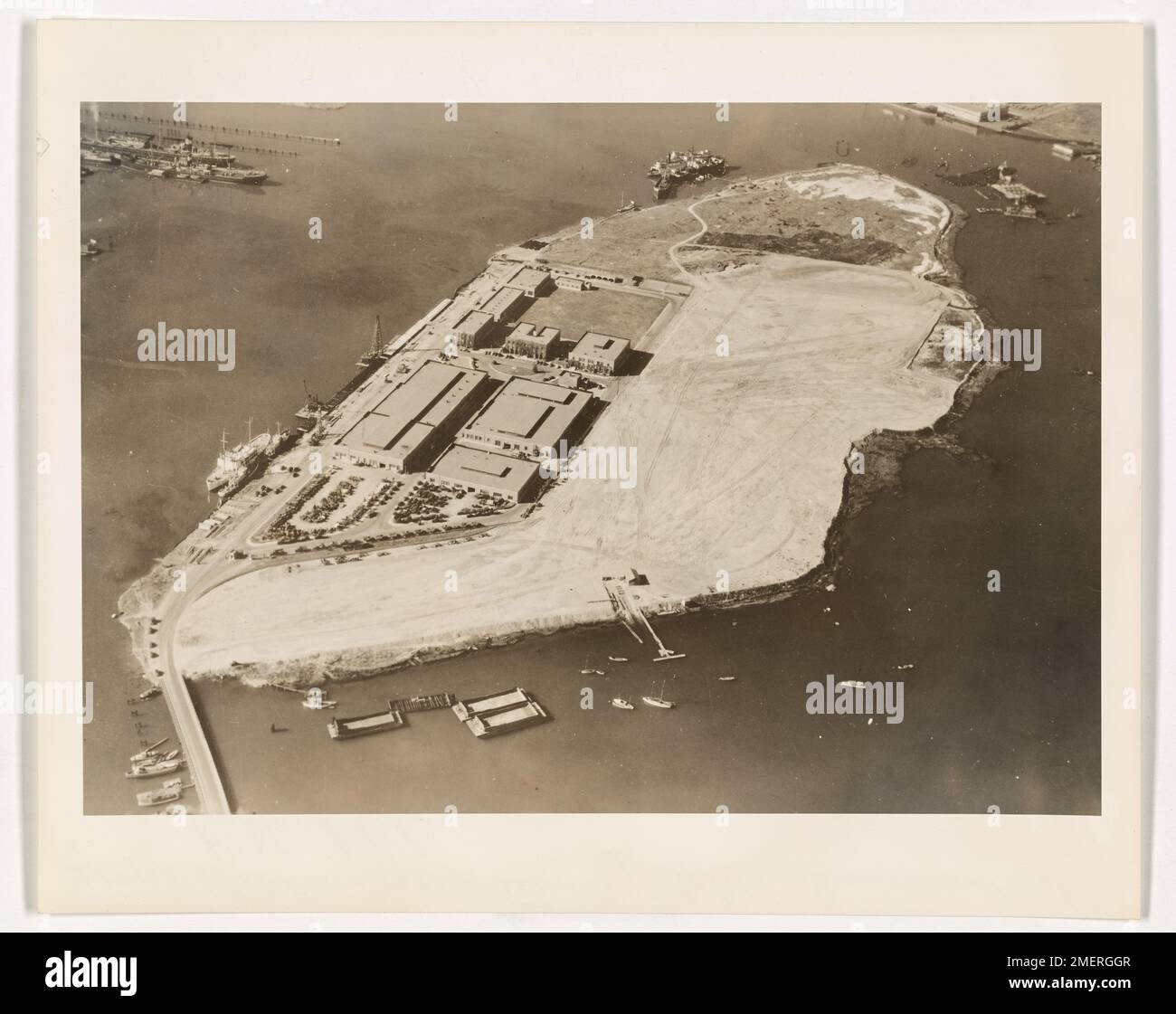 An aerial view of the Maritime Service Training Station located on ...