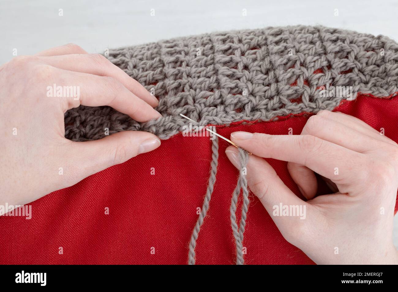 Close up woman crocheting hi-res stock photography and images - Alamy
