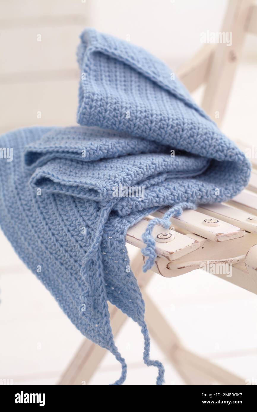 Blue cardigan hi-res stock photography and images - Alamy