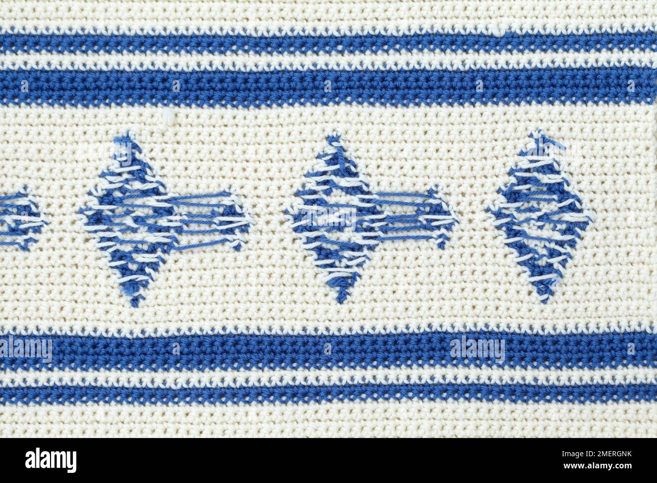 Crochet, Intarsia knitting technique Stock Photo - Alamy