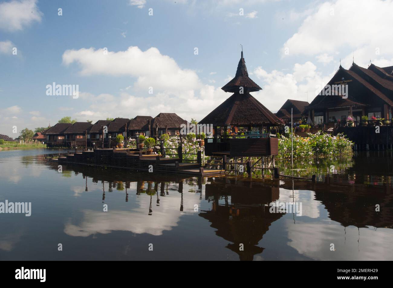 Myanmar, Eastern Burma, Inle Lake, Myanmar Treasure Resort Stock Photo ...