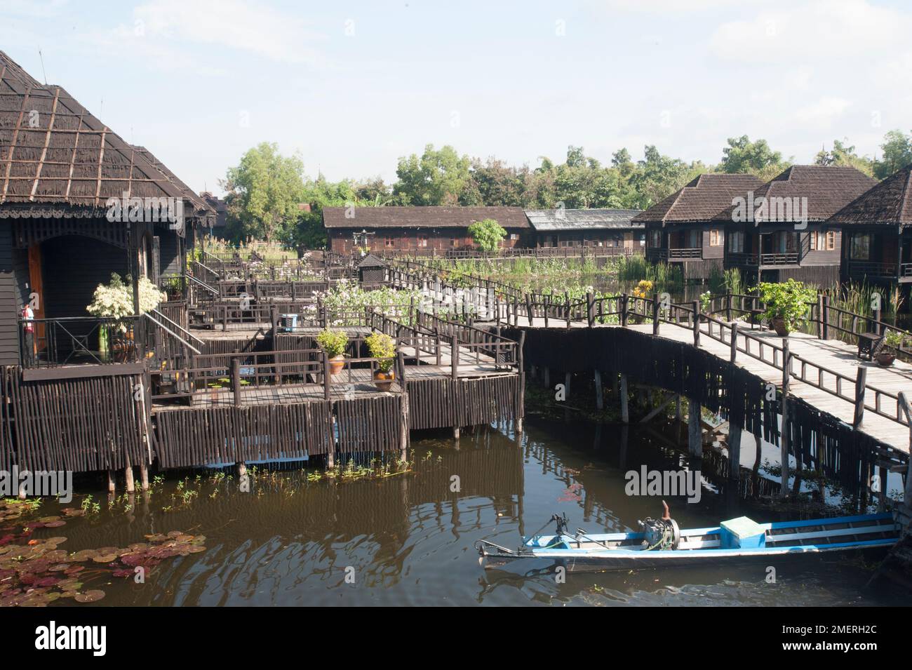 Myanmar, Eastern Burma, Inle Lake, Myanmar Treasure Resort Stock Photo ...