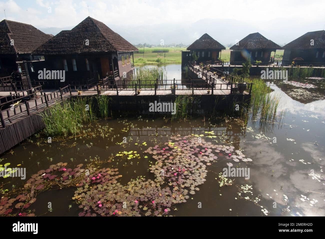 Myanmar, Eastern Burma, Inle Lake, Myanmar Treasure Resort Stock Photo ...