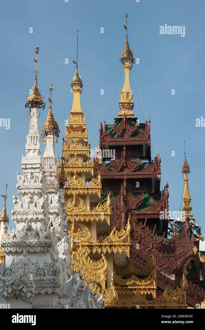 Myanmar, Yangon, Shwedagon Paya, temple roofs Stock Photo - Alamy Myanmar, Yangon, Shwedagon Paya, temple roofs Stock Photo - Alamy