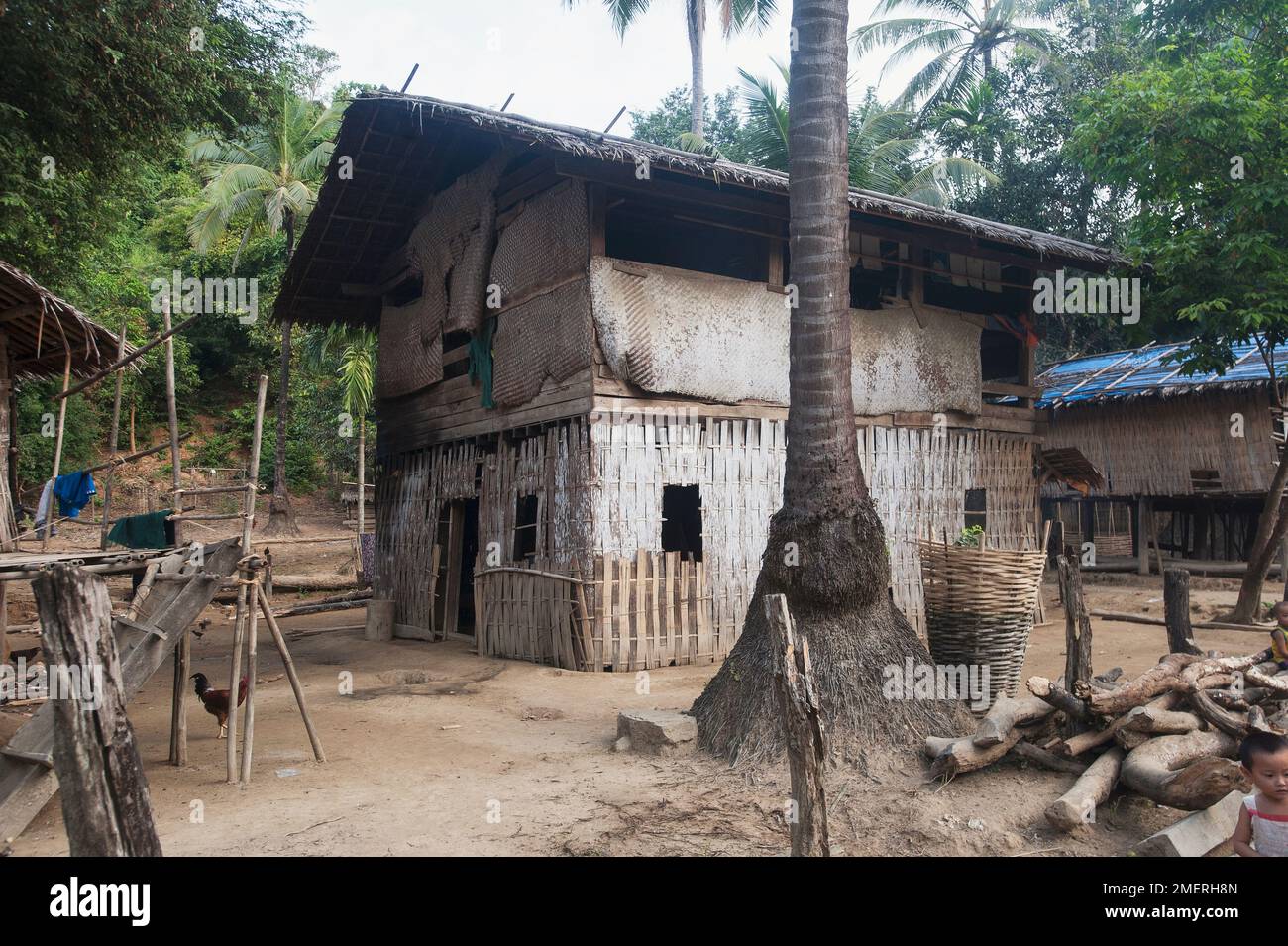 House in village chin people hi-res stock photography and images - Alamy
