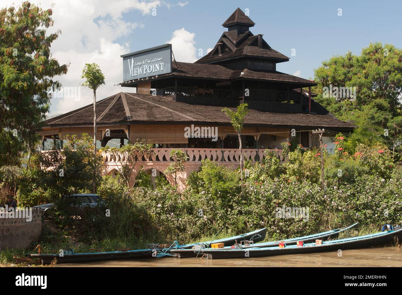 Myanmar, Eastern Burma, Inle Lake, Viewpoint Hotel Stock Photo - Alamy