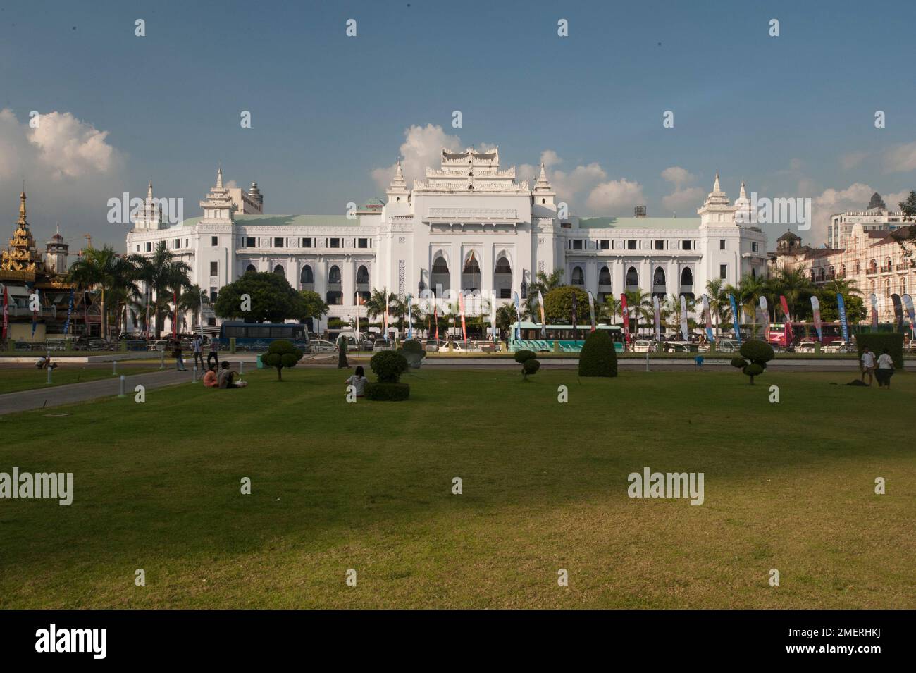Myanmar, Yangon, Downtown, town hall Stock Photo - Alamy