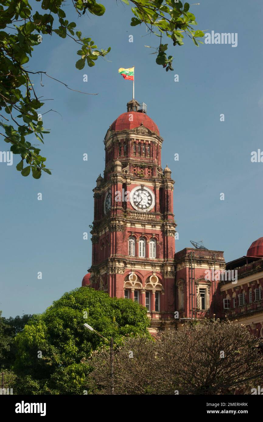 Myanmar, Yangon, Downtown, High Court Stock Photo - Alamy