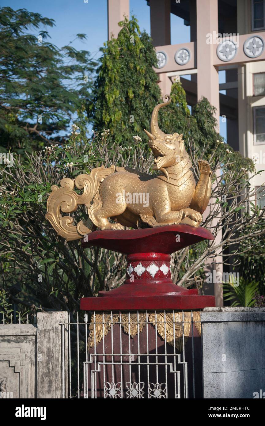 Myanmar, Western Burma, Sittwe, Rakhaing State Museum, sculpture at ...