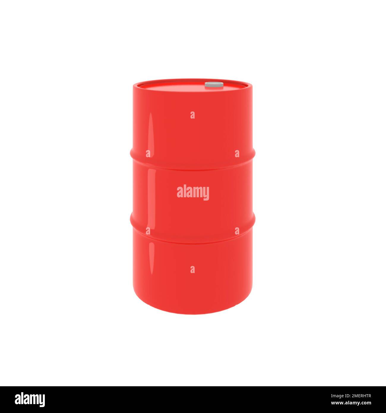 red oil drum metal barrel on white background 3d rendering Stock Photo ...