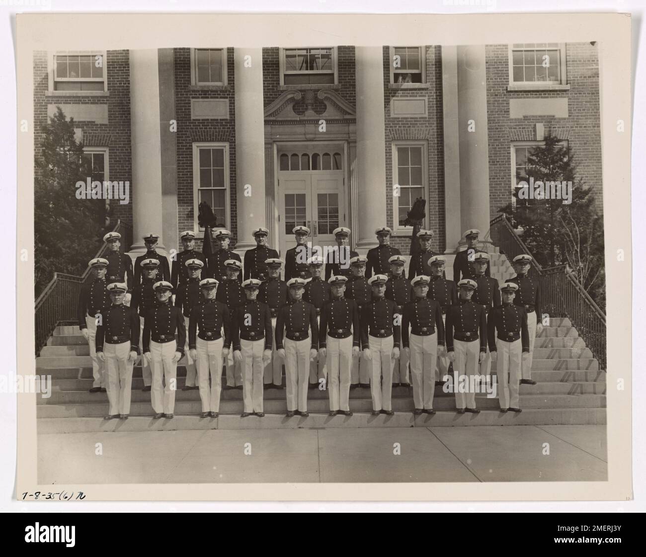 The Graduation Class of 1935 from the U.S. Coast Guard Academy is shown ...