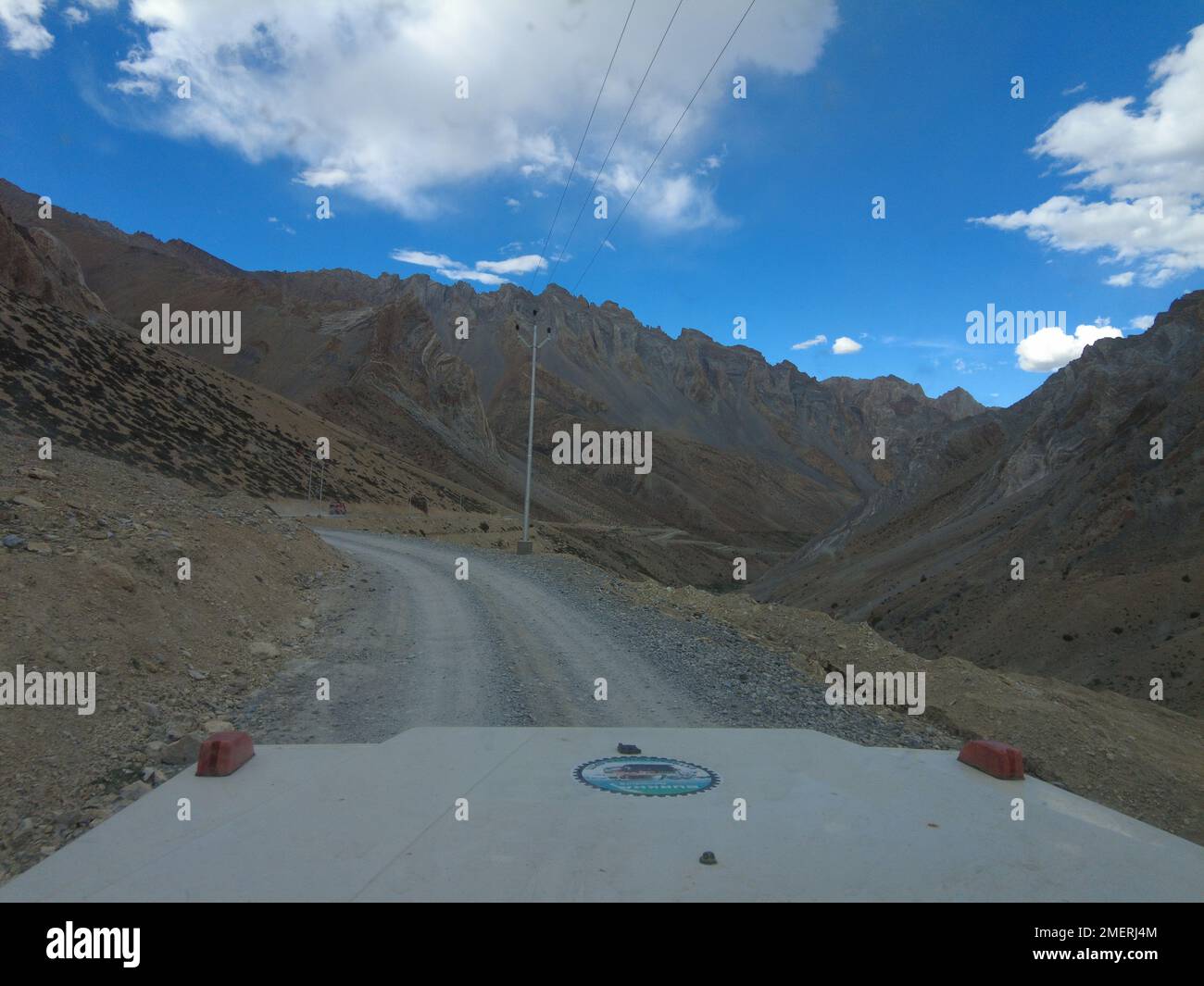 Ladakh, India - August 24th, 2022: SUV Car in Mountais, Road trip in ...