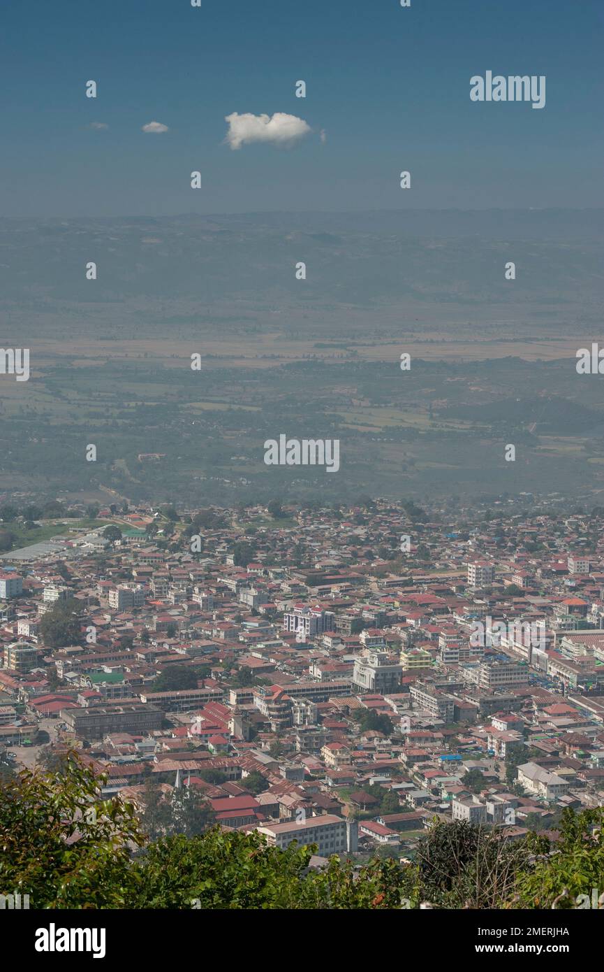Myanmar, Western Burma, Taunggyi, general view Stock Photo - Alamy