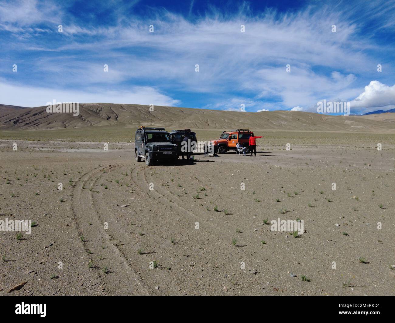 Ladakh, India - August 24th, 2022: SUV Car in Mountais, Road trip in ...