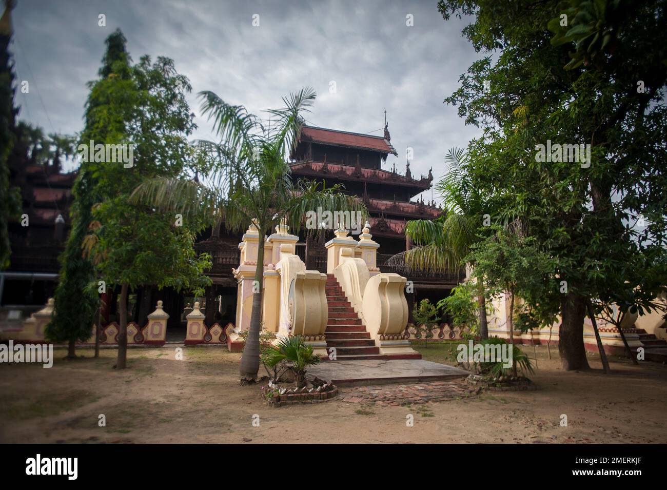 Myanmar, Mandalay Region, Shwe In Bin Kyaung monastery Stock Photo - Alamy