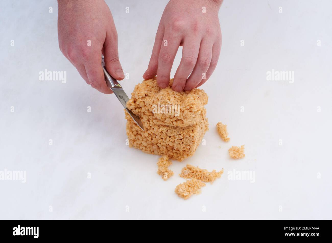 Modelling a rice crisp mould Stock Photo - Alamy