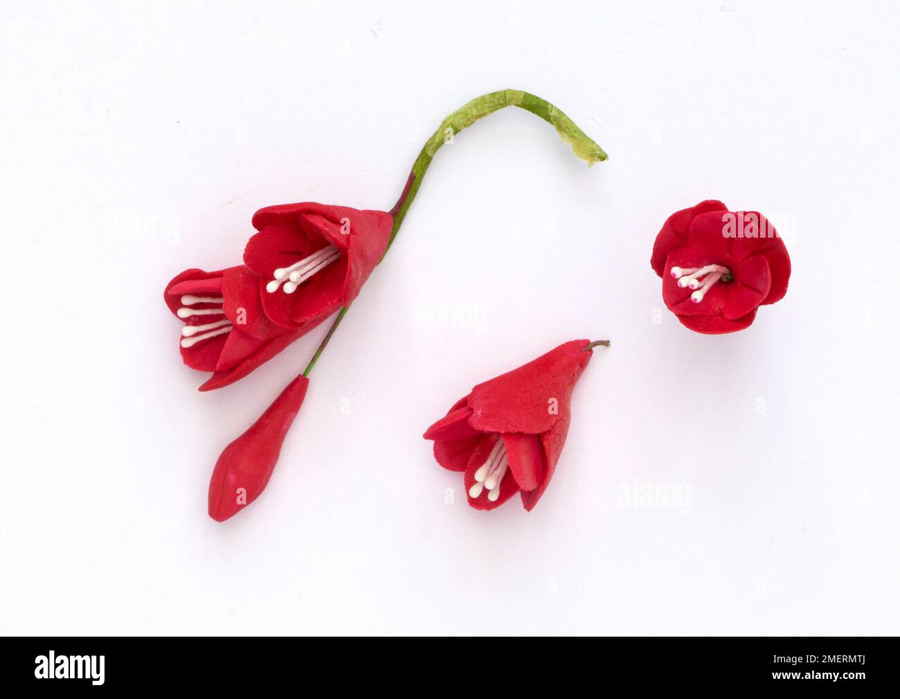 Fuchsia cake decorations, edible Stock Photo - Alamy