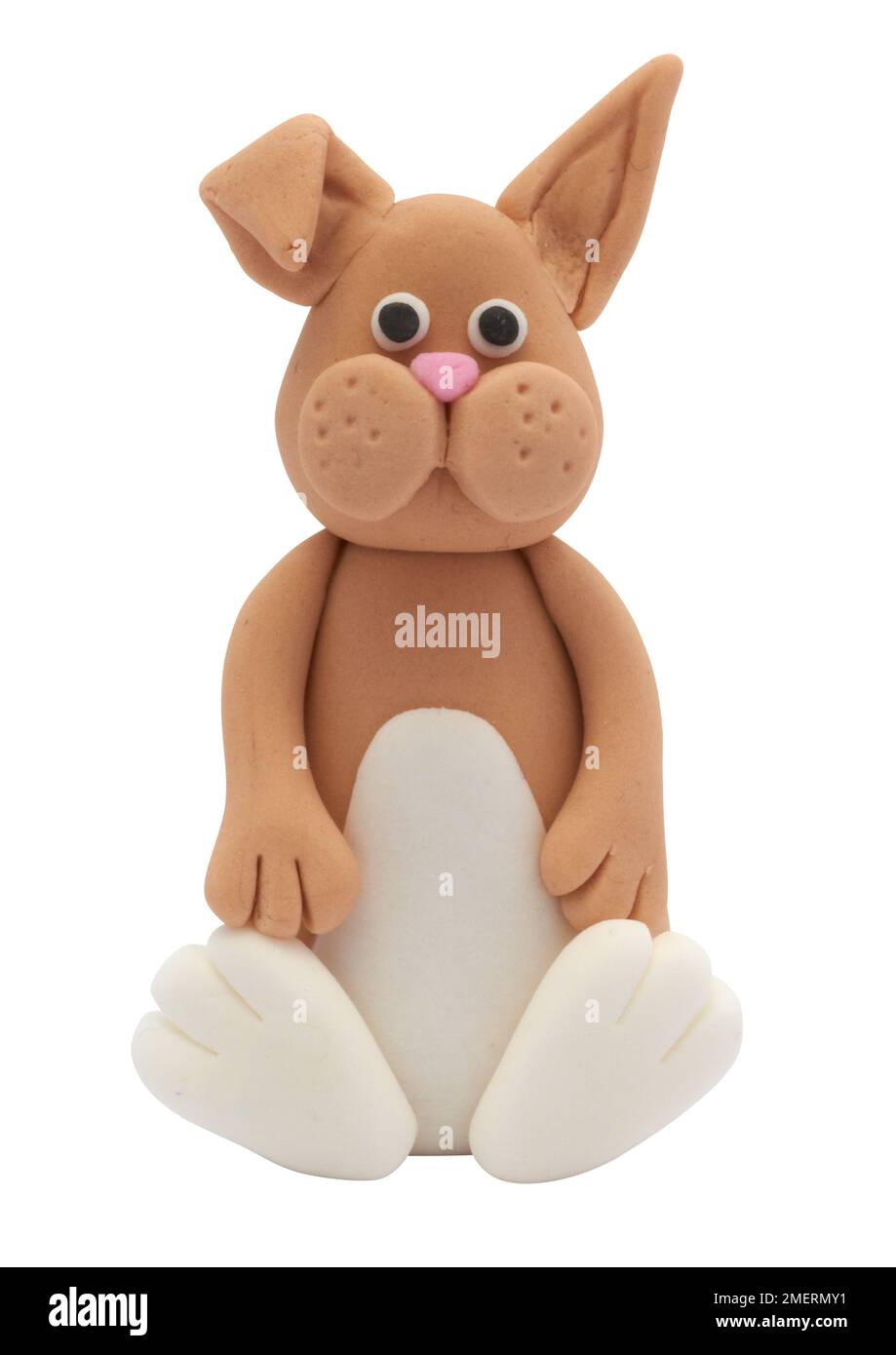Rabbit made of fondant icing Stock Photo - Alamy