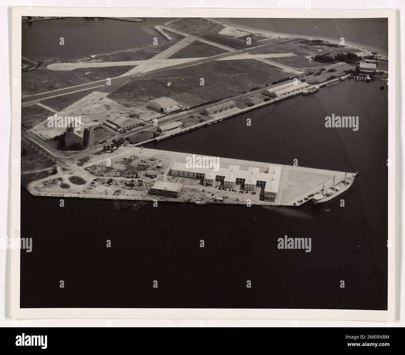 An aerial view of the Maritime Service Training Station in St ...