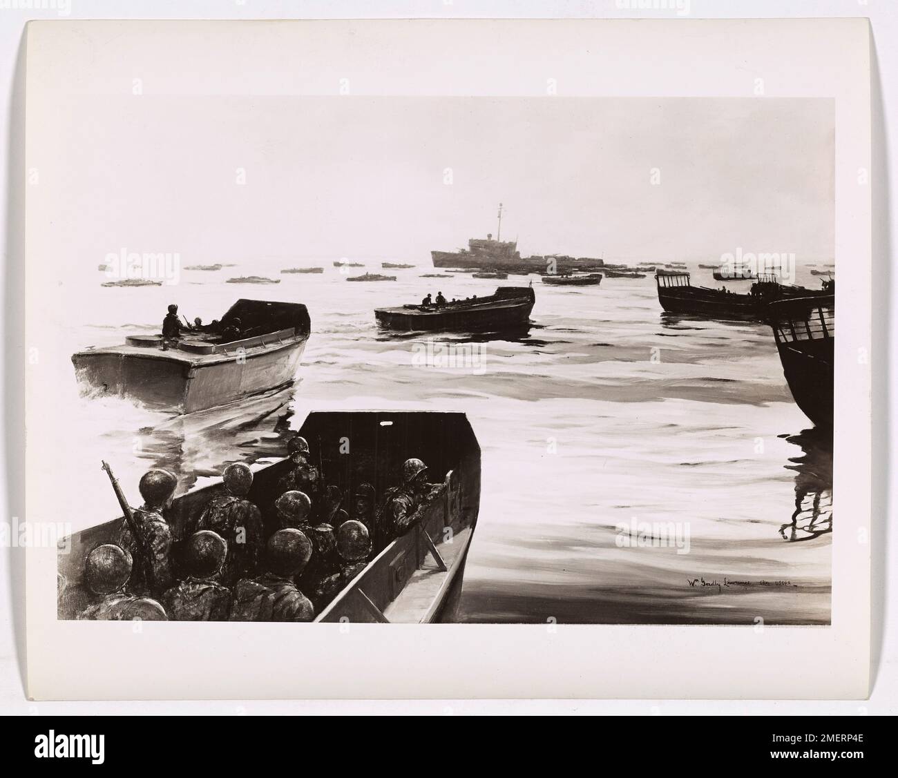 "Traffic Cop" in Salerno Bay. This image depicts a PC control boat ...