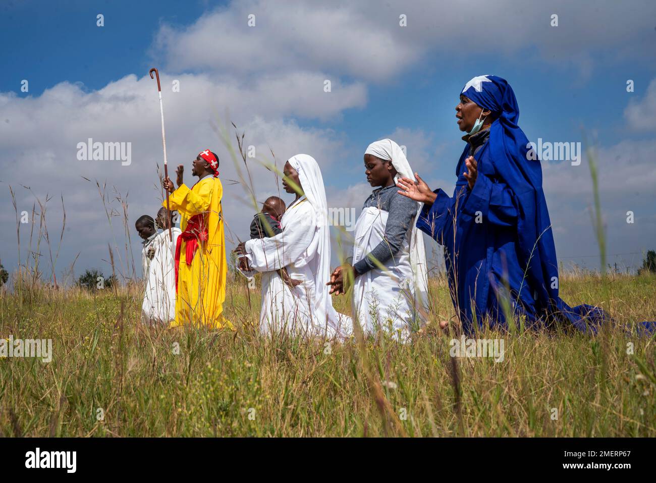 Apostolic Pentecostals celebrate Easter in field in the Johannesburg ...