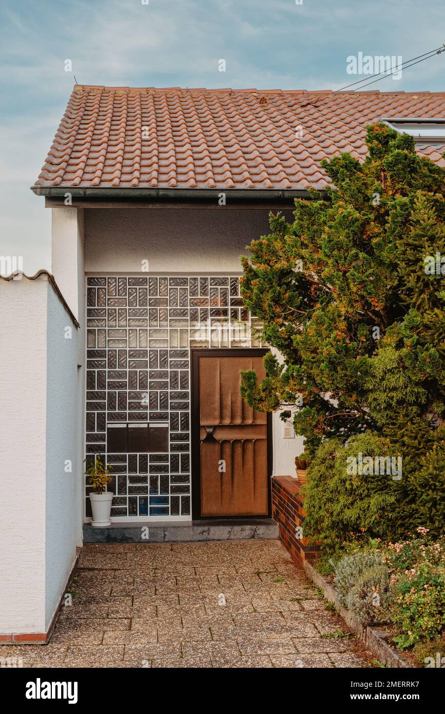 Traditional Small House With Beautiful Outdoor Decor Facade In Germany ...