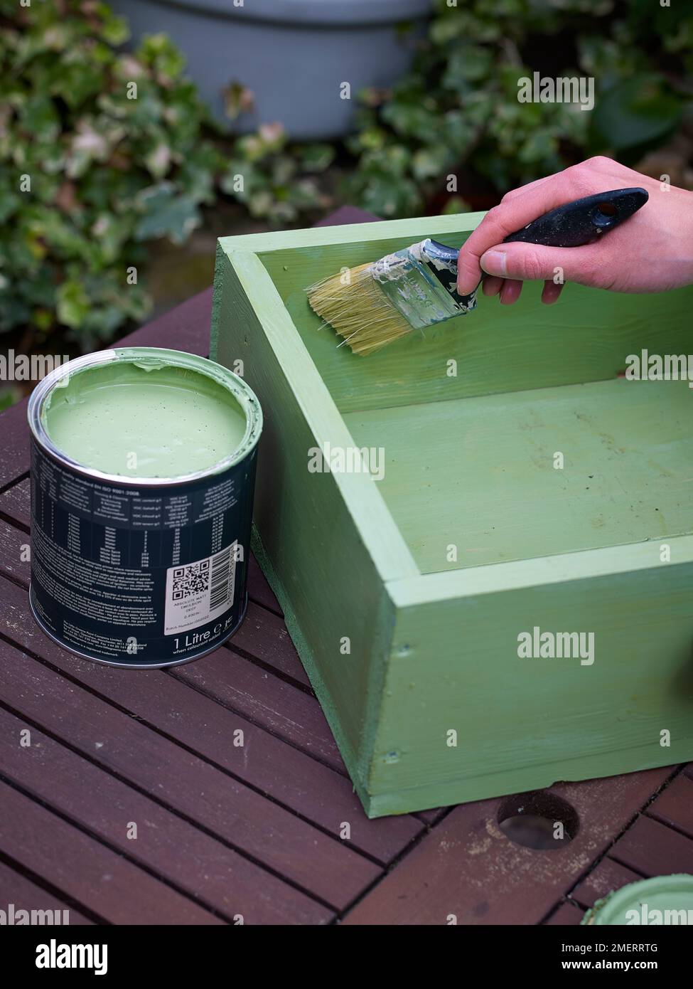 Painting vintage drawer Stock Photo - Alamy