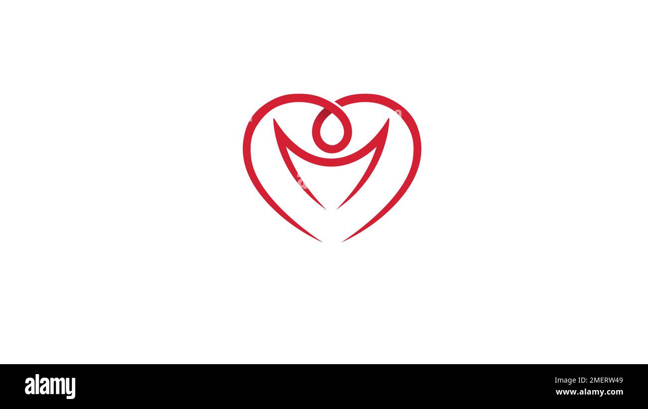 Creative Heart Human Body Logo Vector Symbol Icon Illustration Stock ...