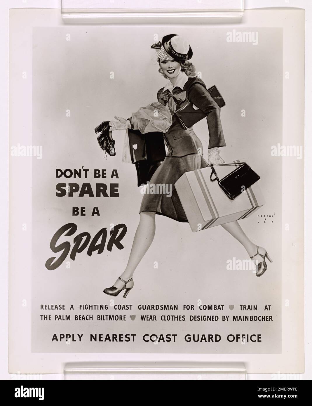 This Coast Guard recruiting poster for the SPARS, designed by Robert E ...
