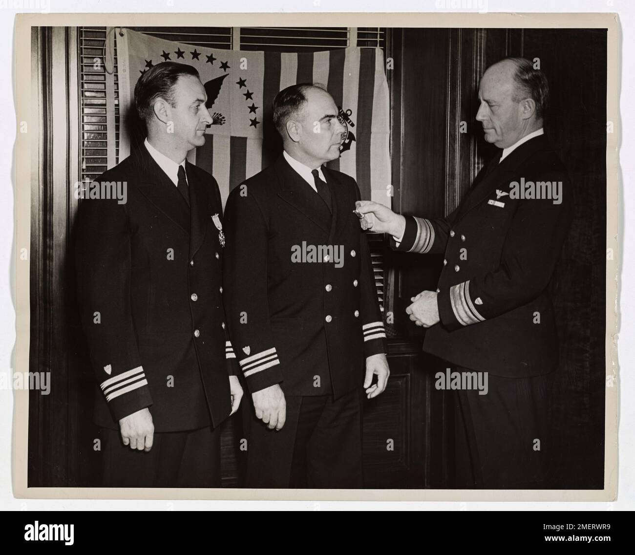 At Third Naval District Coast Guard Headquarters in New York, Rear ...