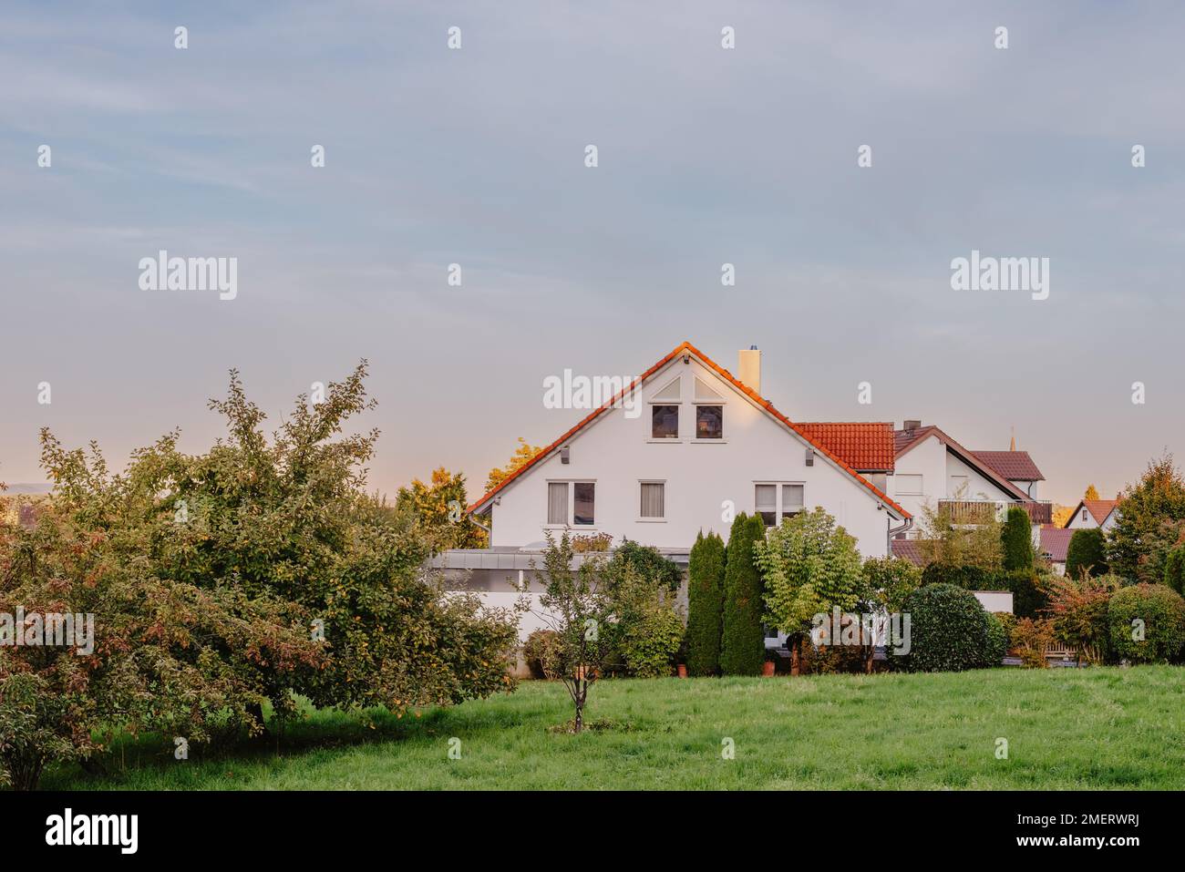 Traditional Small House With Beautiful Outdoor Decor Facade In Germany ...