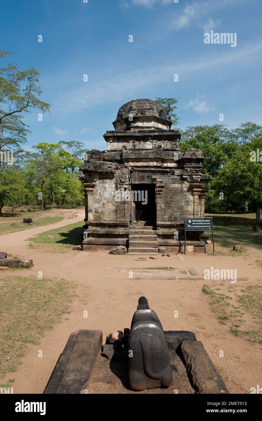 North Central Province, Polonnaruwa, Shiva Devale II, Sri Lanka Stock ...
