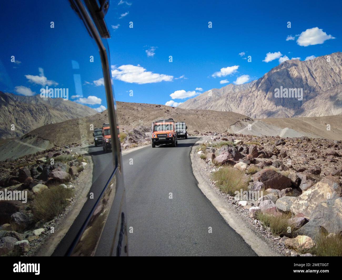 Ladakh, India - August 24th, 2022: SUV Car in Mountais, Road trip in ...