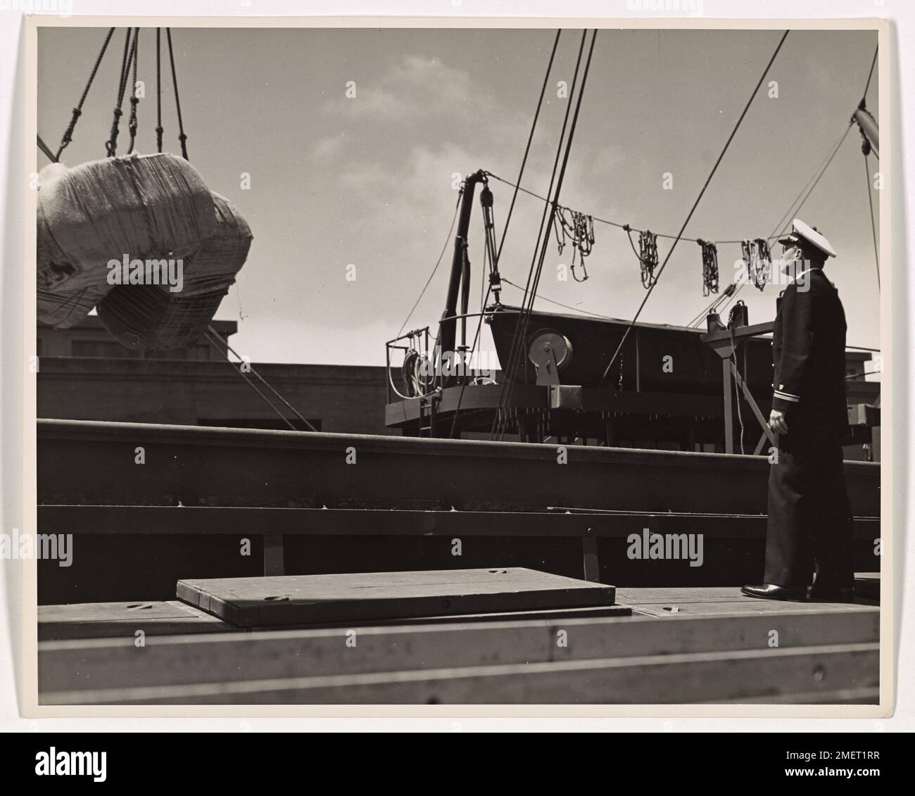 This image shows a Coast Guard operation related to port security ...