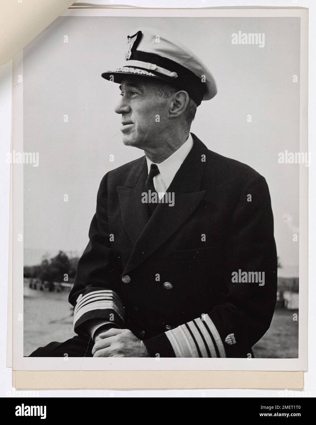 A portrait photograph of Russell R. Waesche, who served as the ...