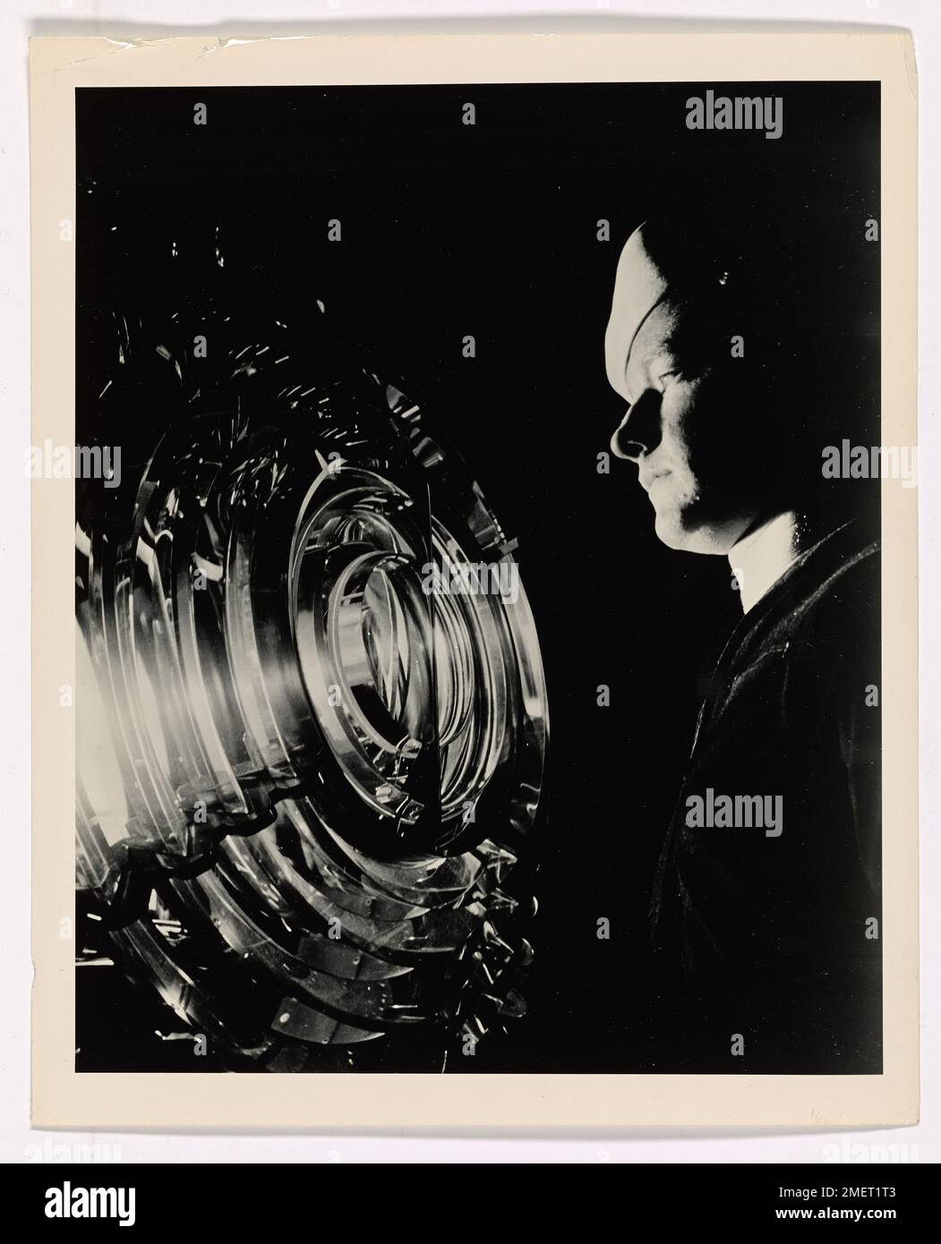 Large Lighthouse Lens. This item consists of a photograph of an ...